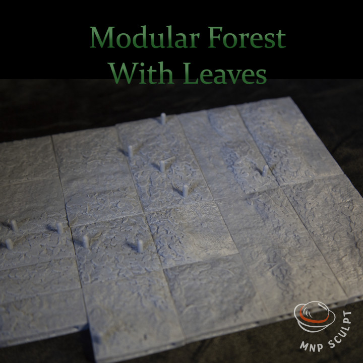 3D Printable Modular Forest With Leaves and Stuff by MNP Sculpt