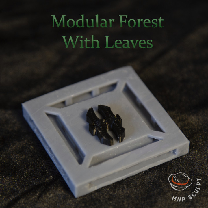3D Printable Modular Forest With Leaves and Stuff by MNP Sculpt