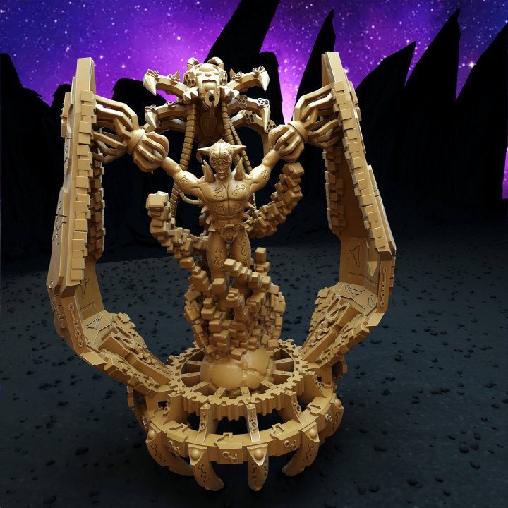 3D Printable Chained transcendent star god (Eternal Dynasty) by Lex Addams