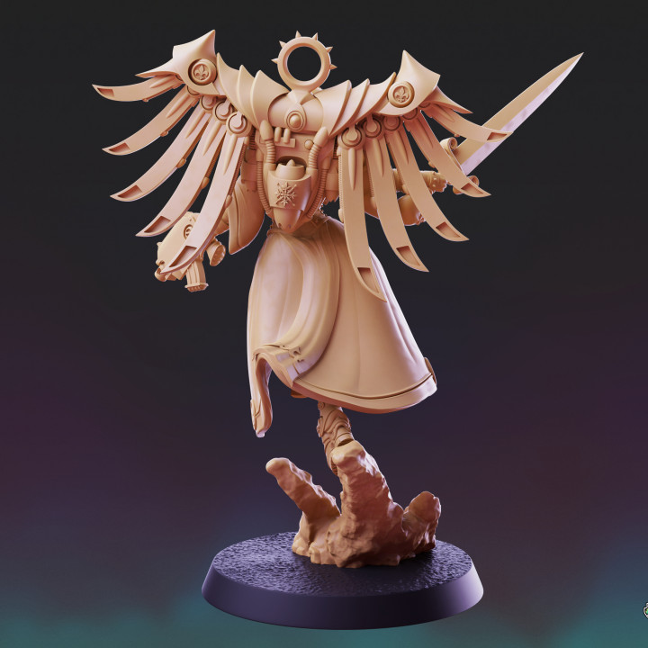 3D Printable Divine Order - Valkyrie - Pose 1 by PSMiniatures