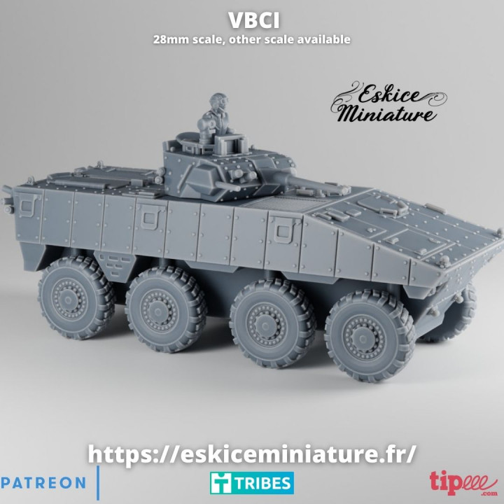 3D Printable VBCI - 28mm by Eskice Miniature - Aron