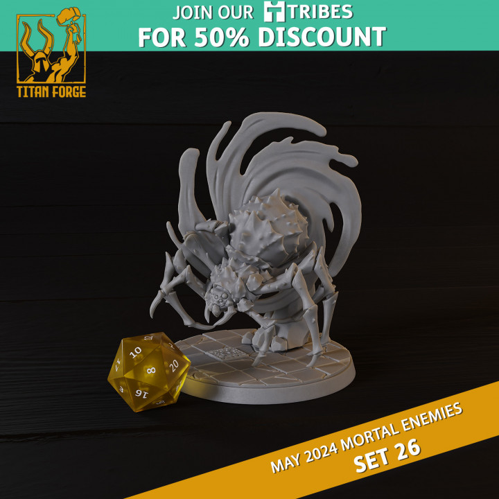3D Printable RPG - Monsters DnD 5e - Mortal Enemies Set 26 by Titan ...