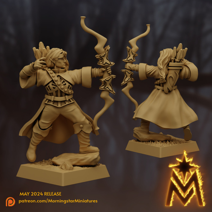 3D Printable High Elf Queen's Guard | 32mm Scale Presupported ...