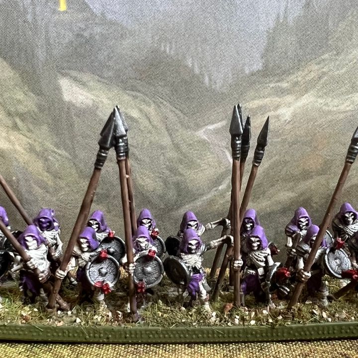 3D Printable Undead Spear Infantry - Mighty Epic Wars by Mighty Epic Wars