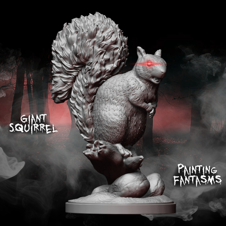 3D Printable Giant Squirrel by Studio Fantasms