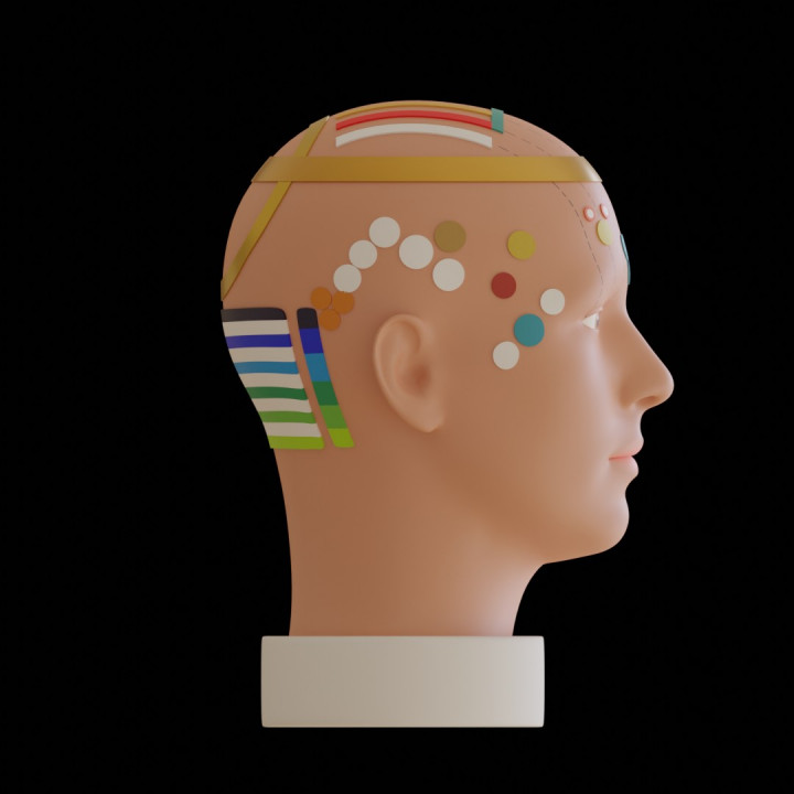 3D Printable access-bars-therapy-manikin by Faster Job