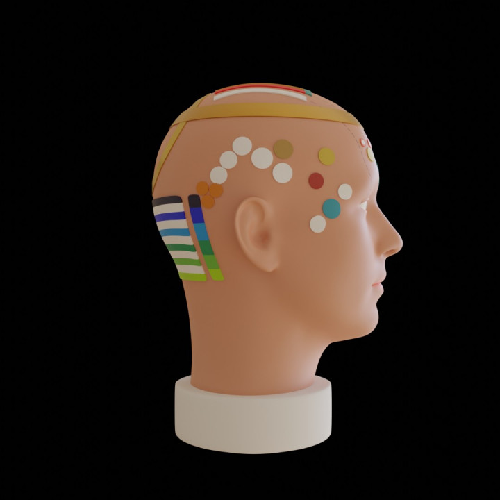 3D Printable access-bars-therapy-manikin by Faster Job