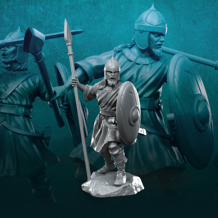 3D Printable 6x Visigoths on foot | Visigoths | Historical by Davale ...