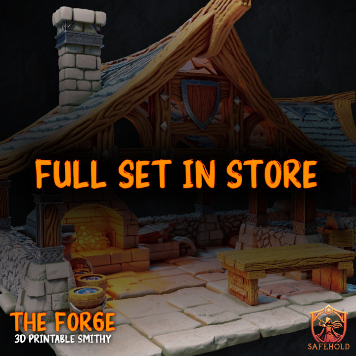 3D Printable The Forge Workshop Set by Safehold