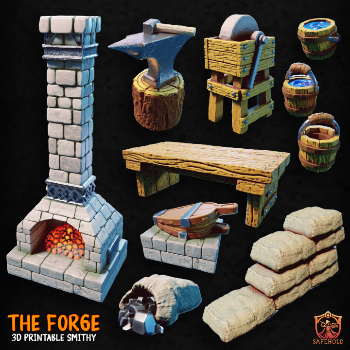 3D Printable The Forge - Full Set by Safehold
