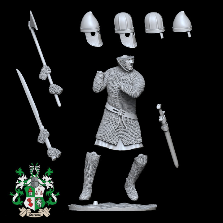3D Printable 11-12th Century Knight by Styriwar
