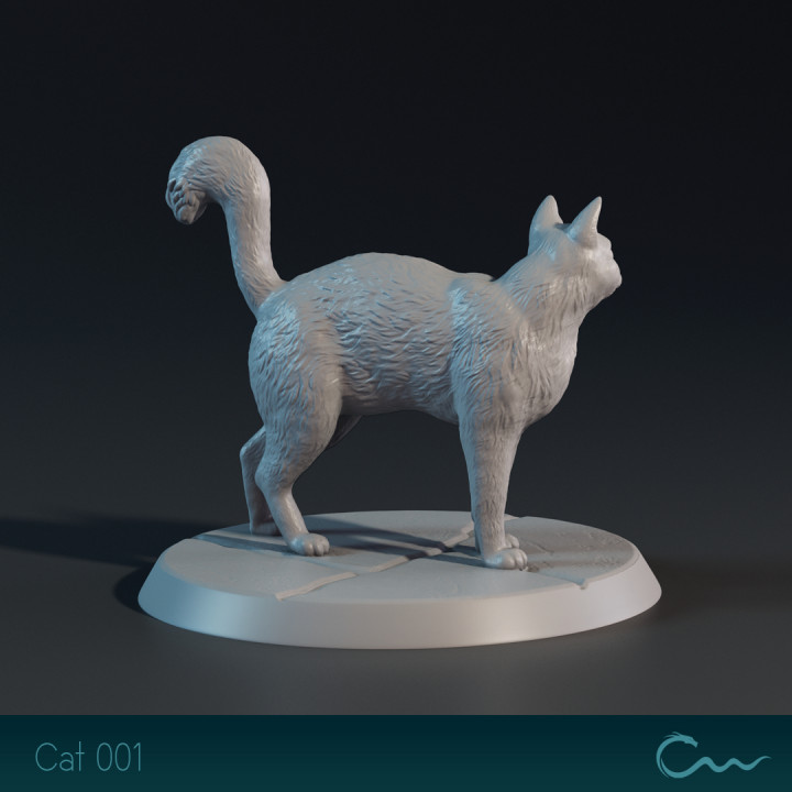 3D Printable Cat 001 by The Cape Wyrm