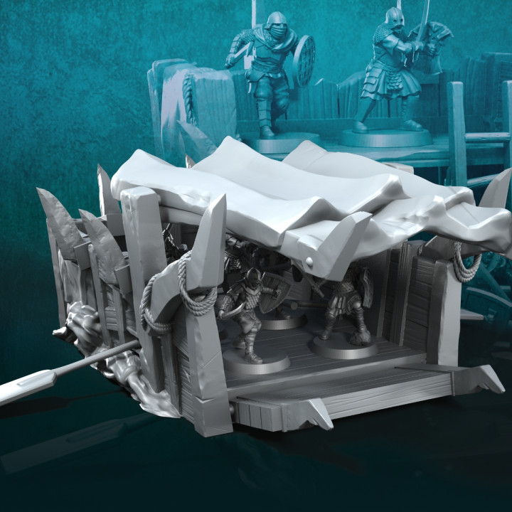 3D Printable 3x Assault Ships | Regular Orcs | Fantasy by Davale Games