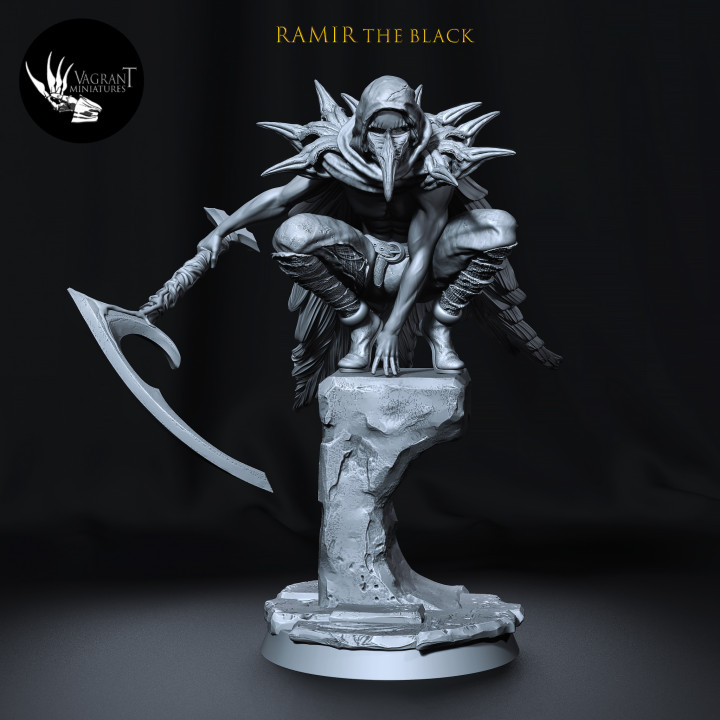 3D Printable Ramir The Black by Vagrant Miniatures