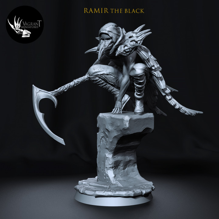 3D Printable Ramir The Black by Vagrant Miniatures
