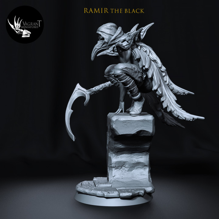 3D Printable Ramir The Black by Vagrant Miniatures