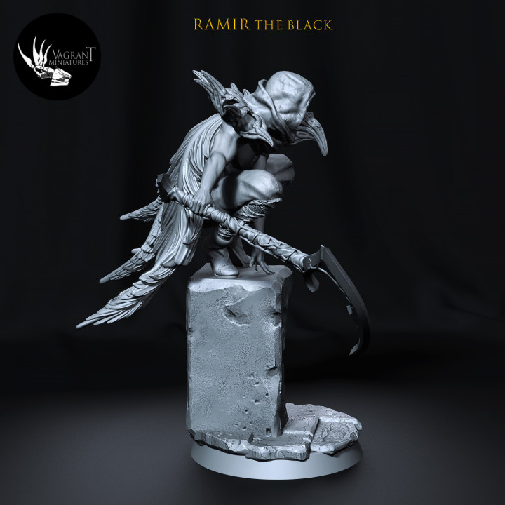 3D Printable Ramir The Black by Vagrant Miniatures