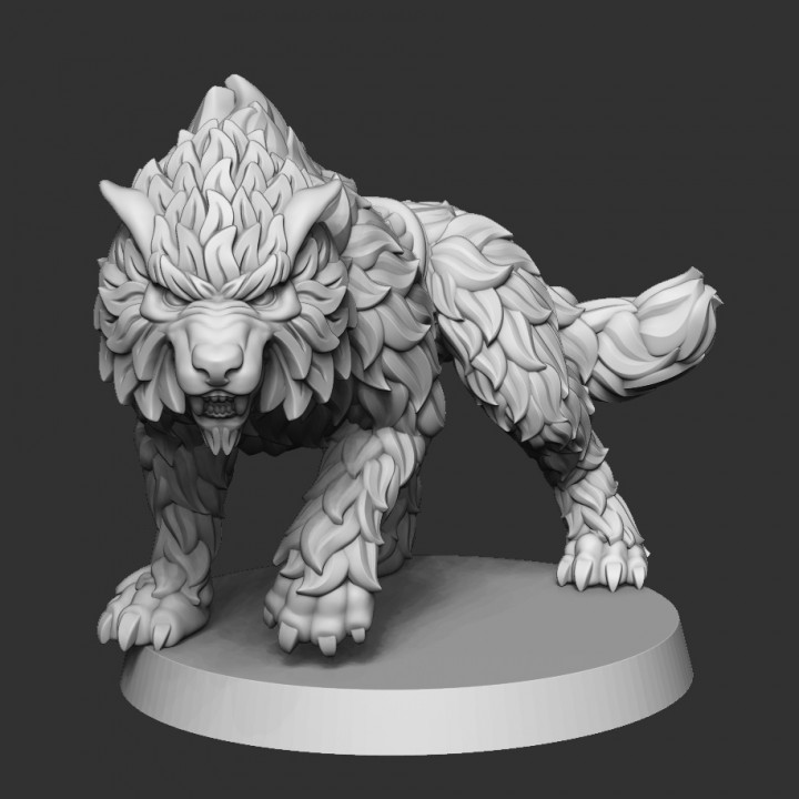 3D Printable THUNDER WOLF by Skail