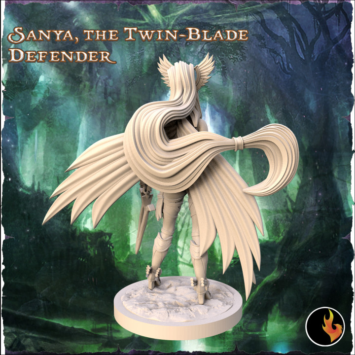 3D Printable Twin-Blade Defender Sanya - Twin-Blade Defender - 75mm by ...