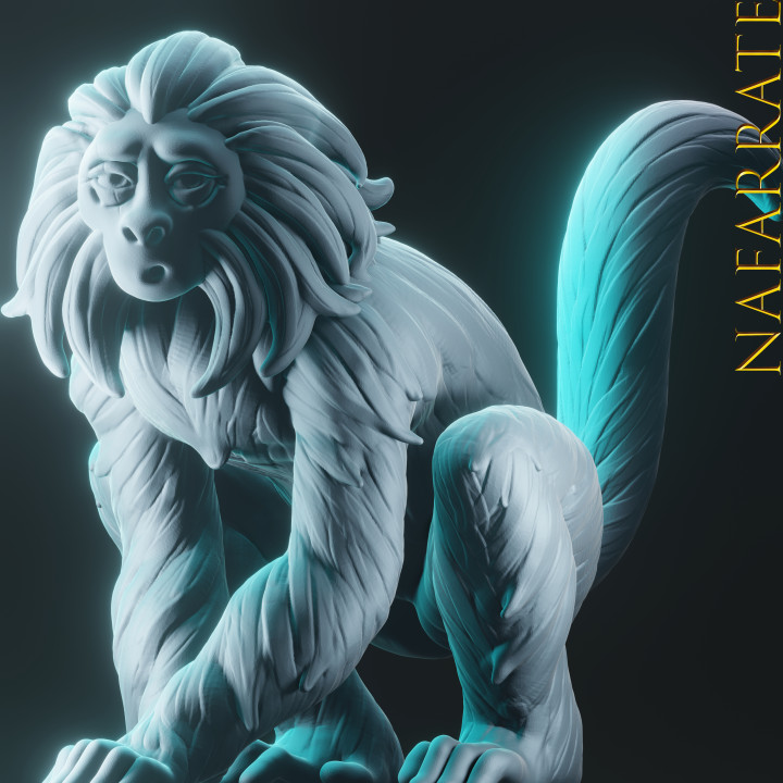 3D Printable Monkey by Nafarrate Designs
