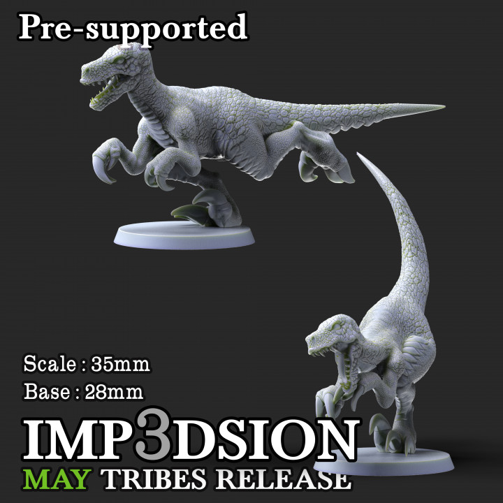 3D Printable Raptors 2 Pack by Imp3dsion