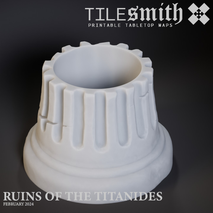 3D Printable Ruins of the Titanides Scatter by Tilesmith