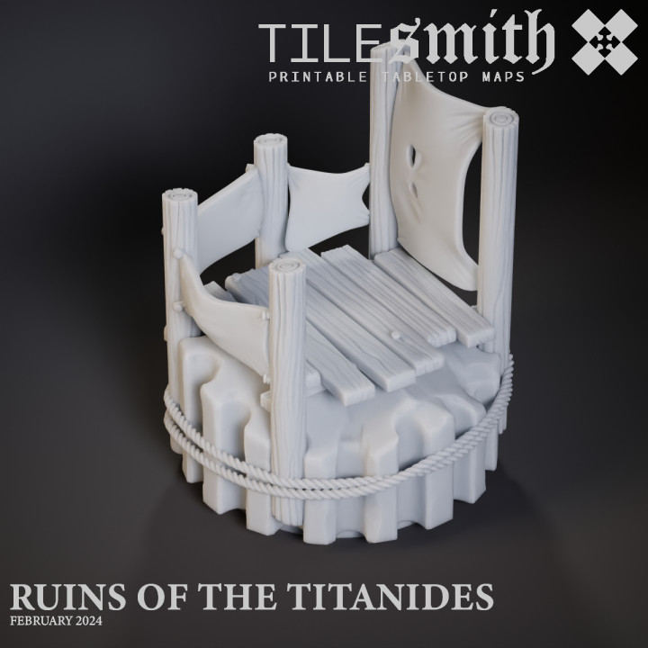 3D Printable Ruins of the Titanides Scatter by Tilesmith