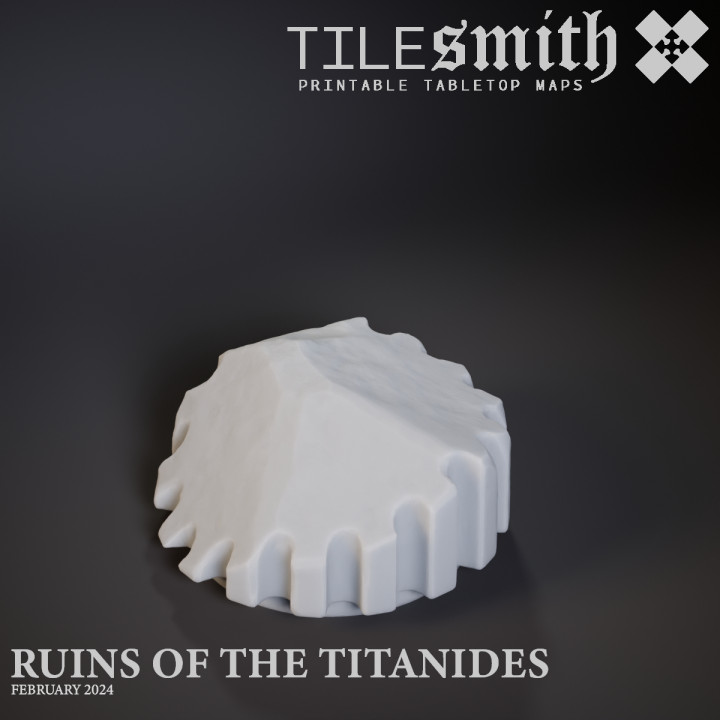3D Printable Ruins of the Titanides Scatter by Tilesmith