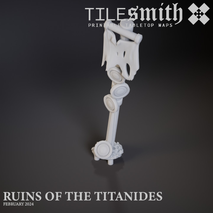 3D Printable Ruins of the Titanides Scatter by Tilesmith