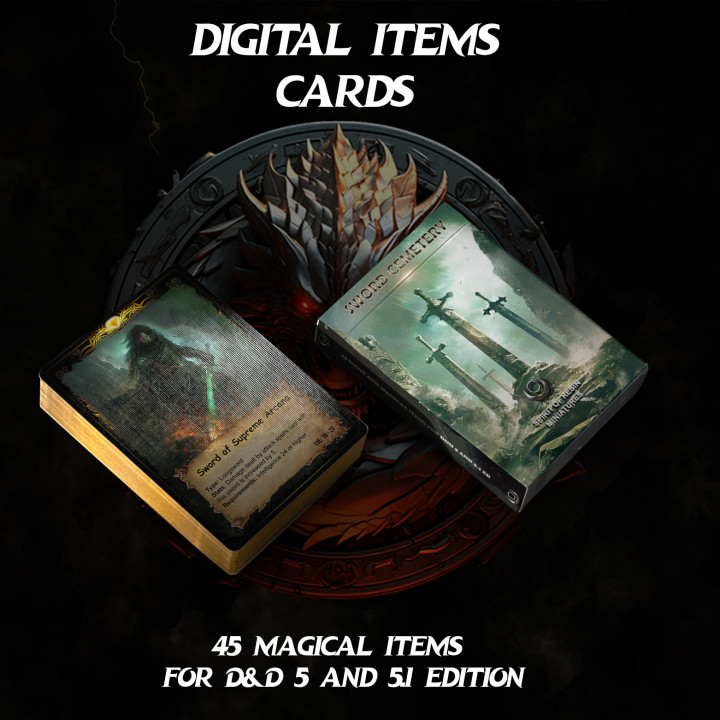 3D Printable Sword Cemetery - Digital Items Cards by Spirit of Resin ...