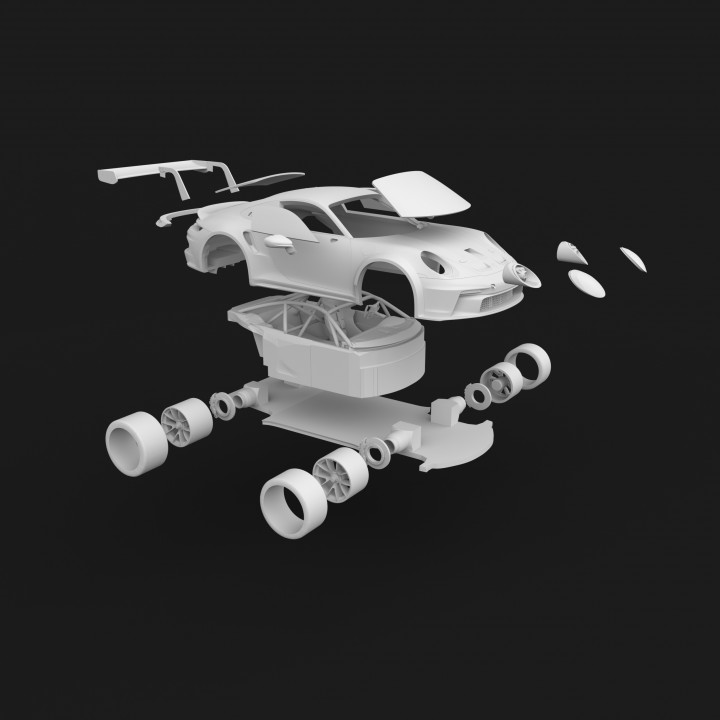 3D Printable Racing Car 911 GT3 2021 Motorsport Ready to Print STL ...