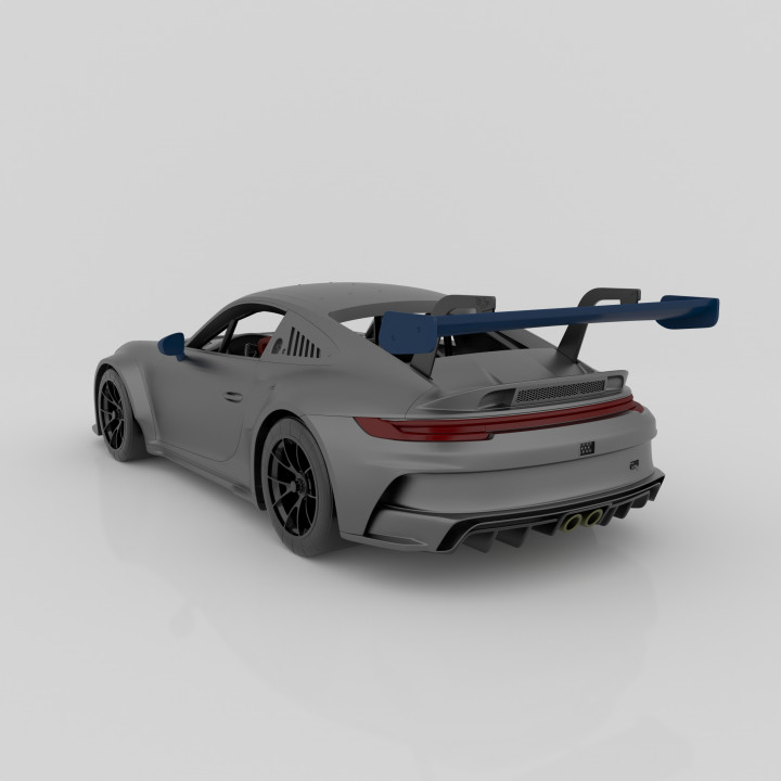 3D Printable Racing Car 911 GT3 2021 Motorsport Ready to Print STL Files by demis sarda