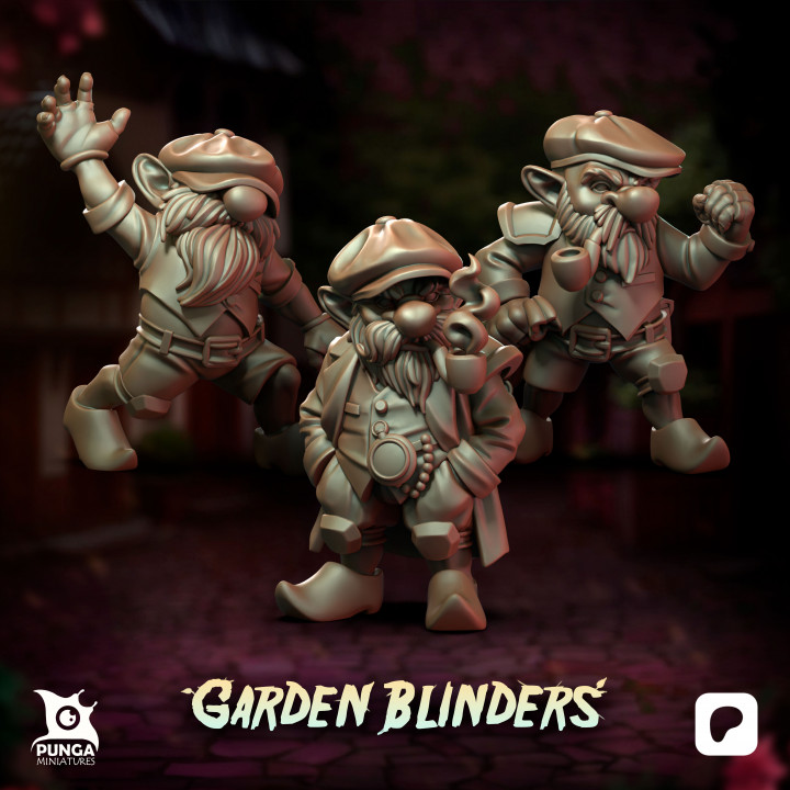 3D Printable Garden Blinders Basic team by Punga Miniatures