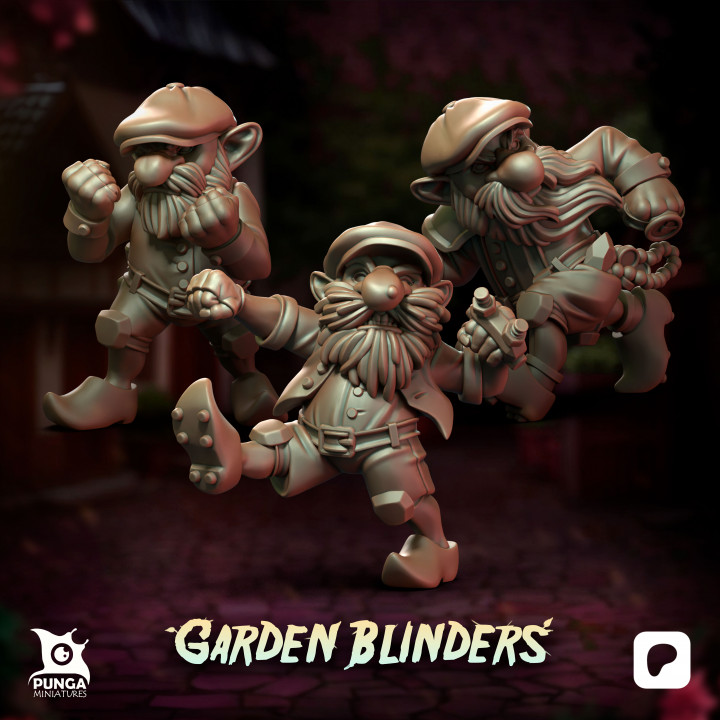 3D Printable Garden Blinders Basic team by Punga Miniatures