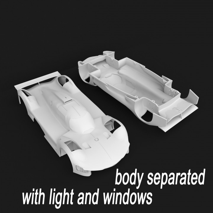 3D Printable Racing Le Mans Hypercar 499P Ready to Print by demis sarda