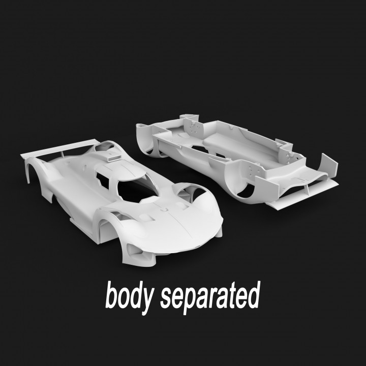 3D Printable Racing Le Mans Hypercar 499P Ready to Print by demis sarda