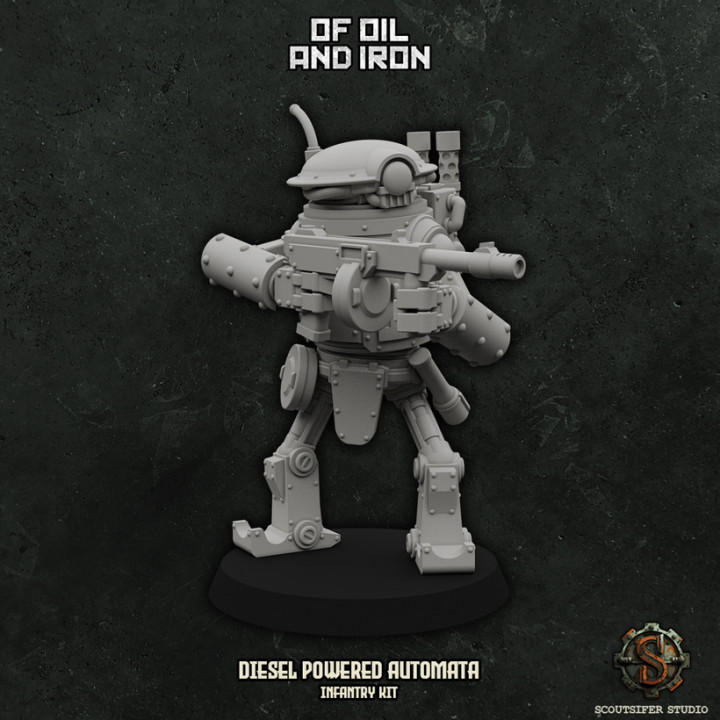 3D Printable Diesel Powered Automata - Infantry Kit by Scoutsifer Studio