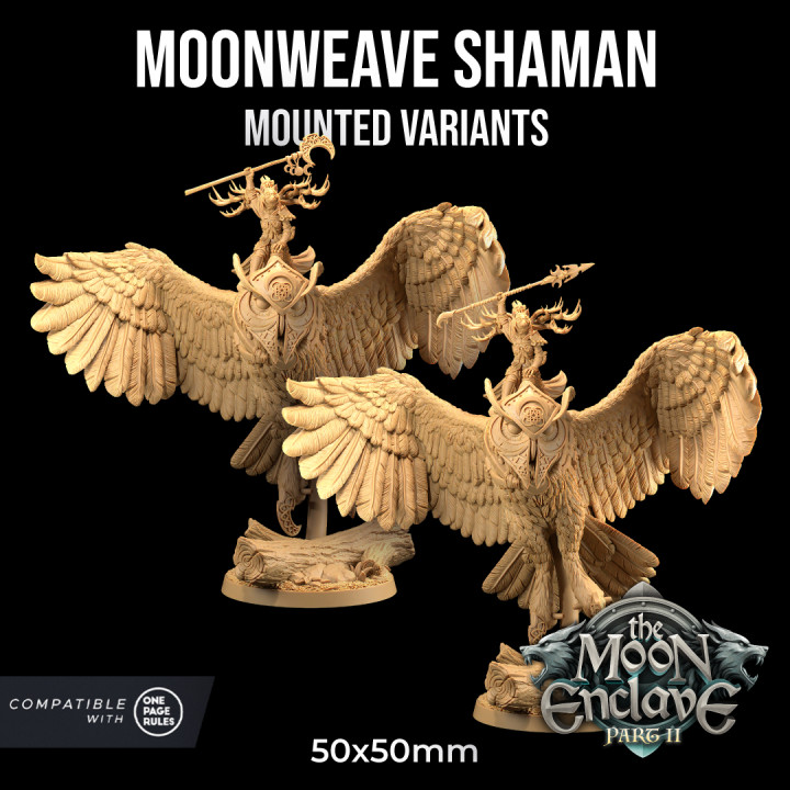 3D Printable Moonweave Shaman | PRESUPPORTED | The Moon Enclave Pt. 2 ...