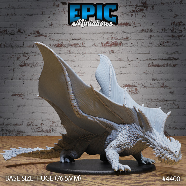 3D Printable Brown Dragon / Legendary Drake / Mountain Encounter ...