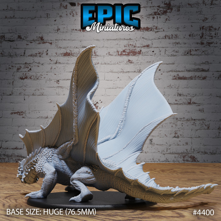 3D Printable Brown Dragon / Legendary Drake / Mountain Encounter ...