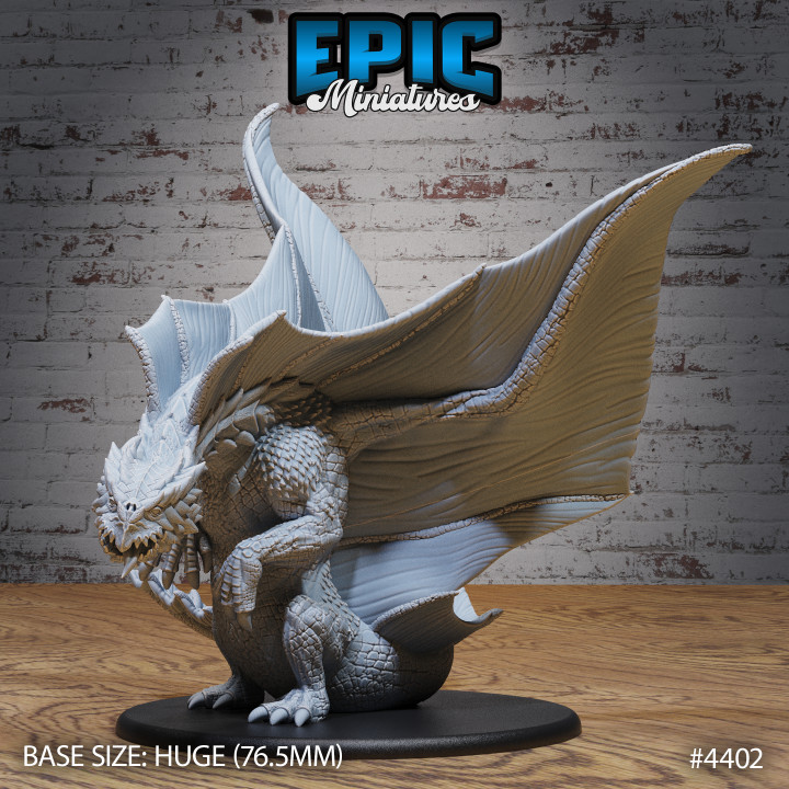 3D Printable Brown Dragon Set / Legendary Drake / Mountain Encounter ...