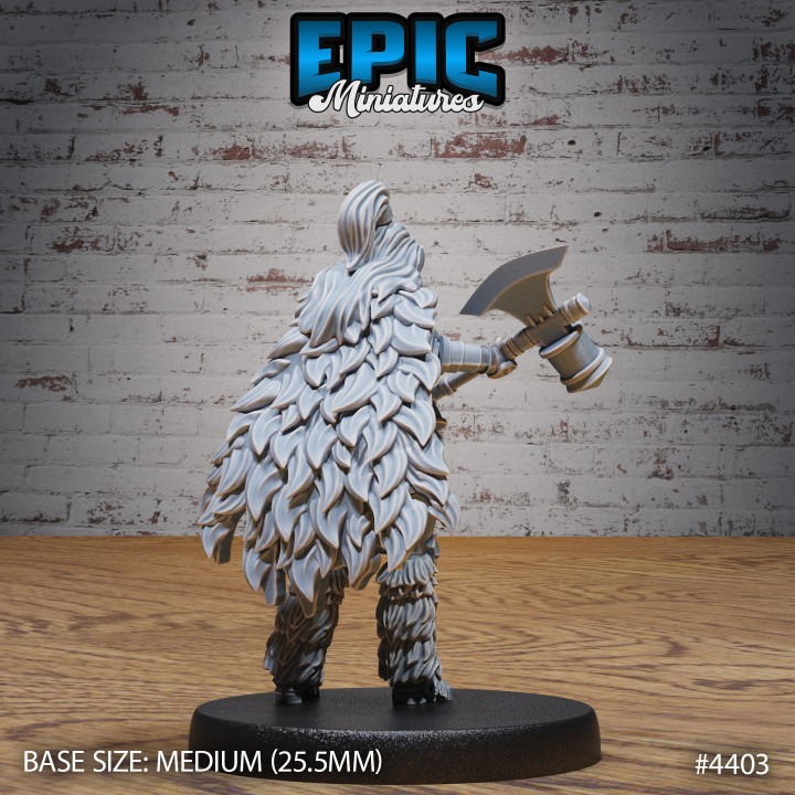 3D Printable Barbarian Warrior Female Set / Arctic Warrior / Frozen ...