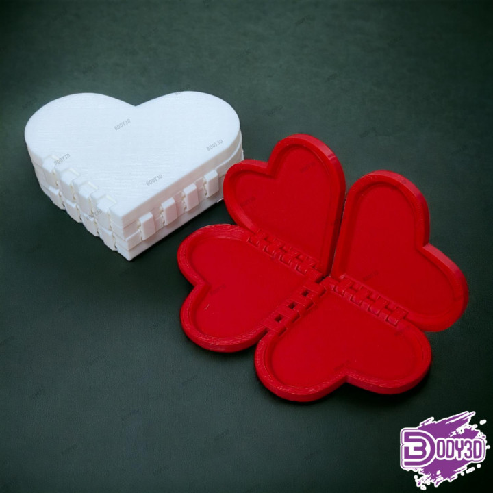 3D Printable Fidget Toy Heart by BODY3D