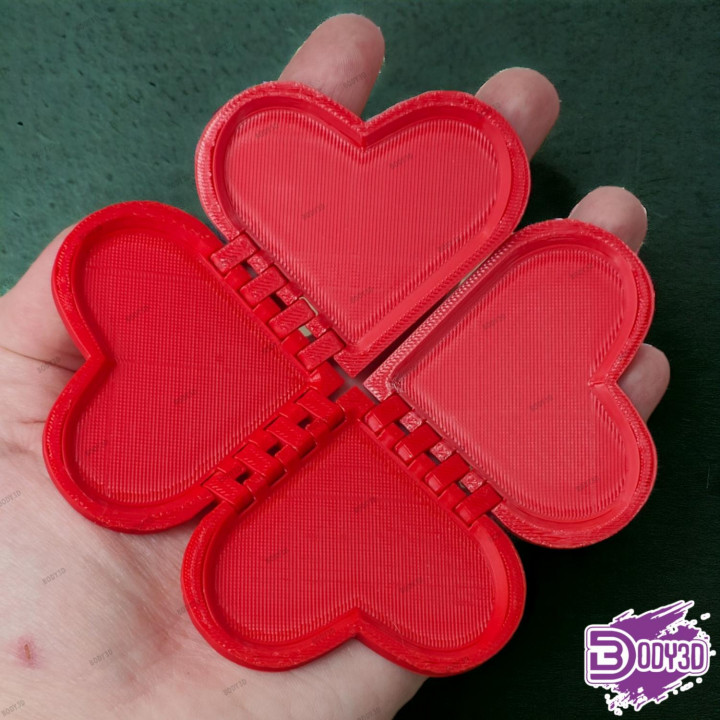 3D Printable Fidget Toy Heart by BODY3D