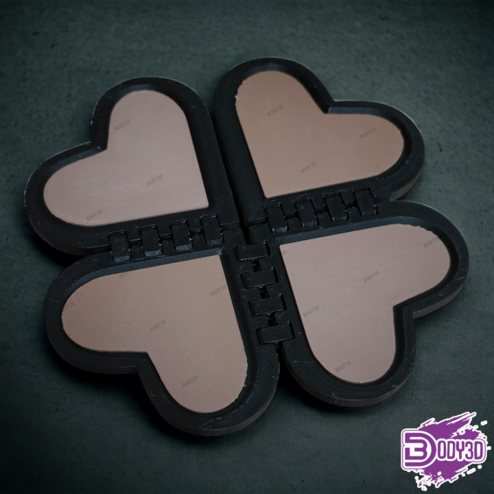 3D Printable Fidget Toy Heart by BODY3D