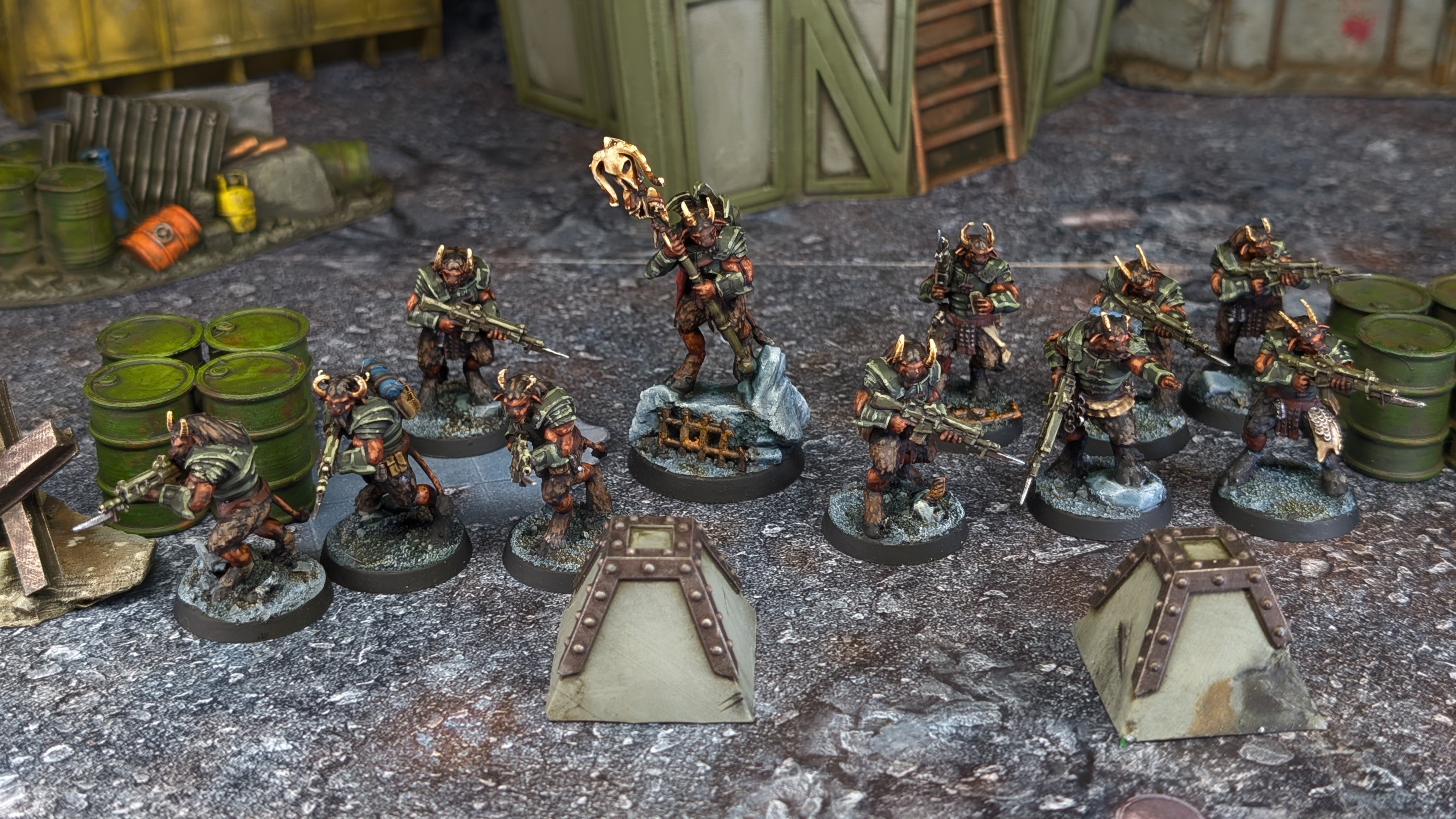 3D Printable Roman Modular Saytr "Full-Horn" Infantry - Presupported by ...