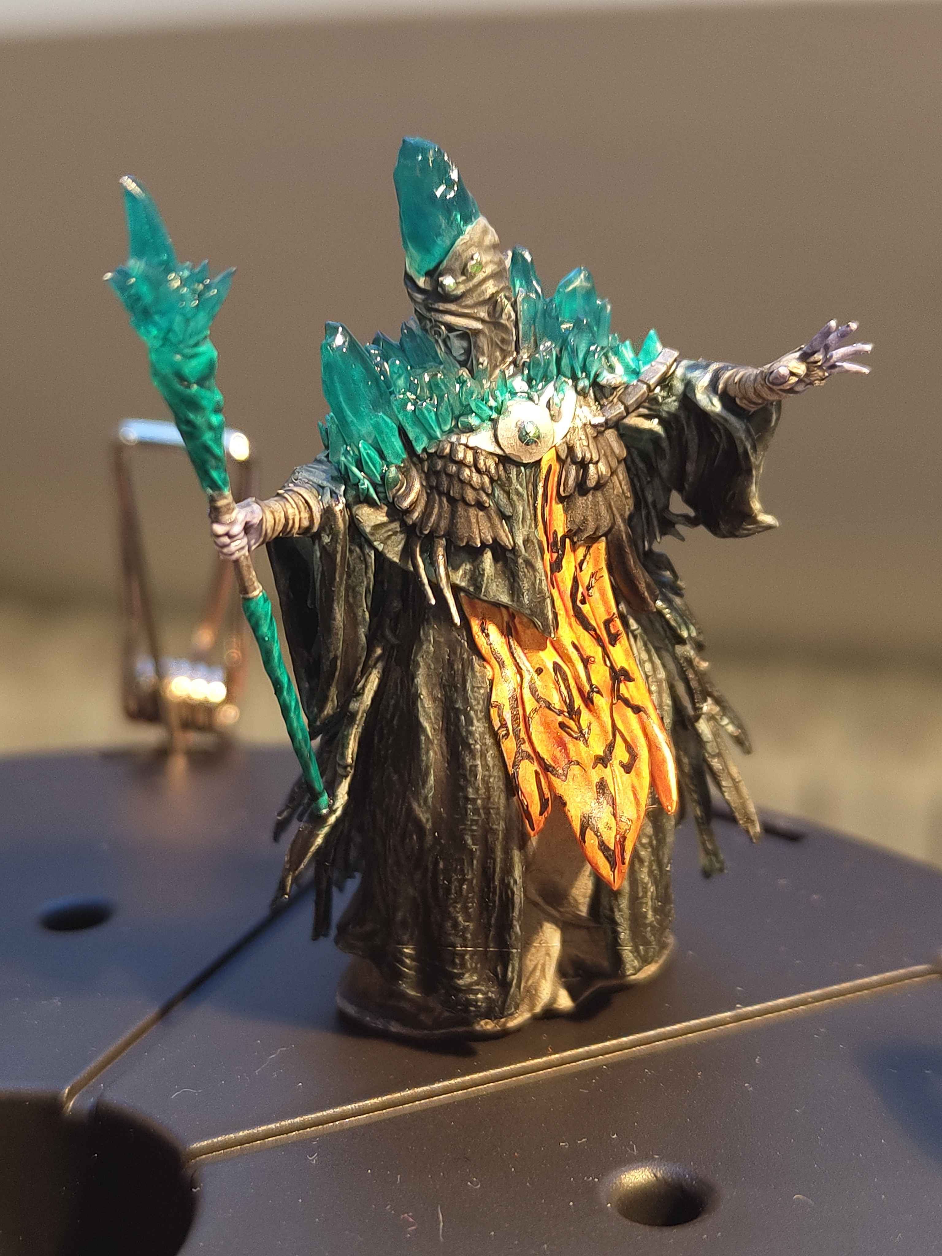 3D Printable Amber & Azure Mages by realsteone miniatures