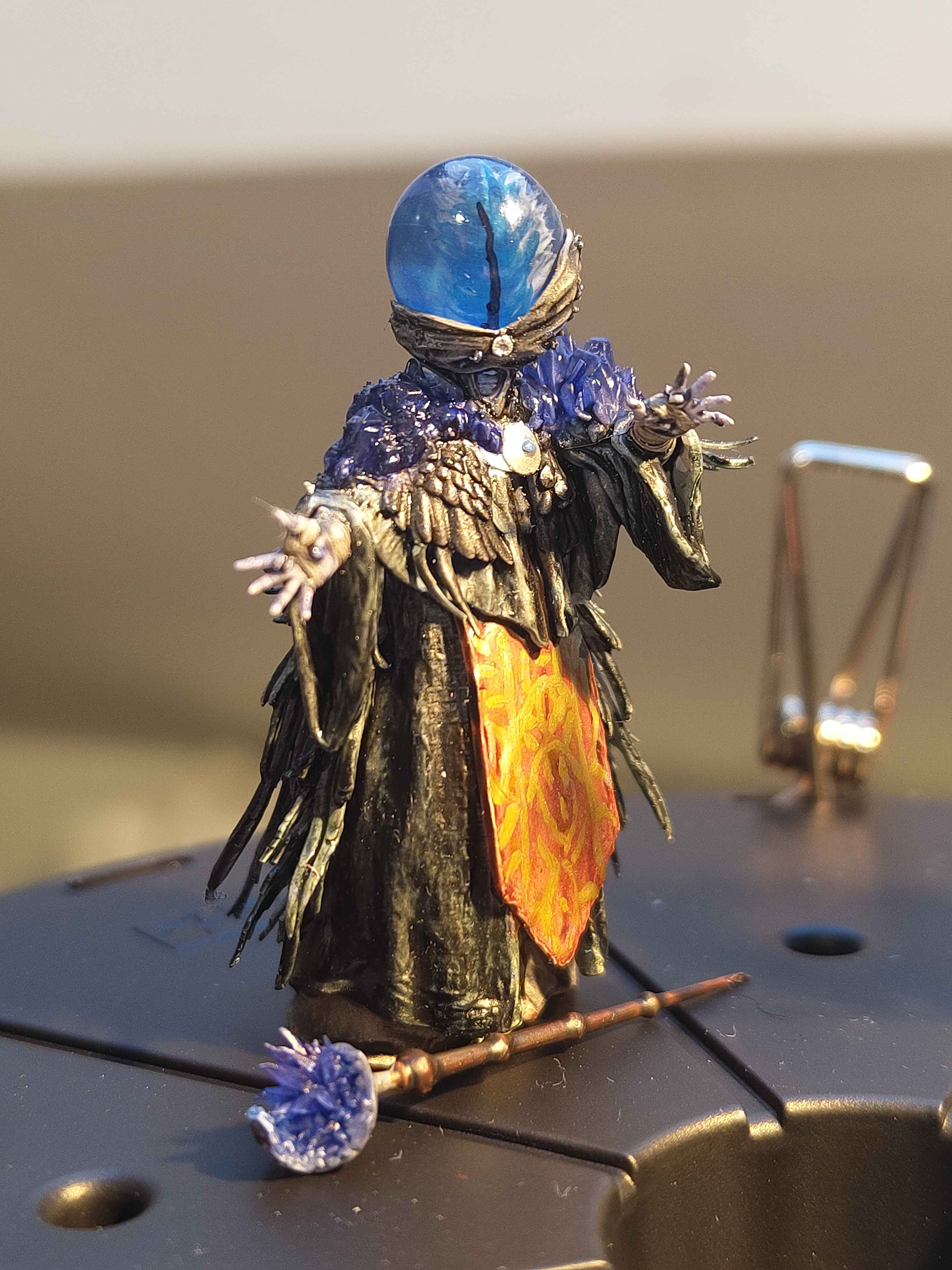 3D Printable Amber & Azure Mages by realsteone miniatures