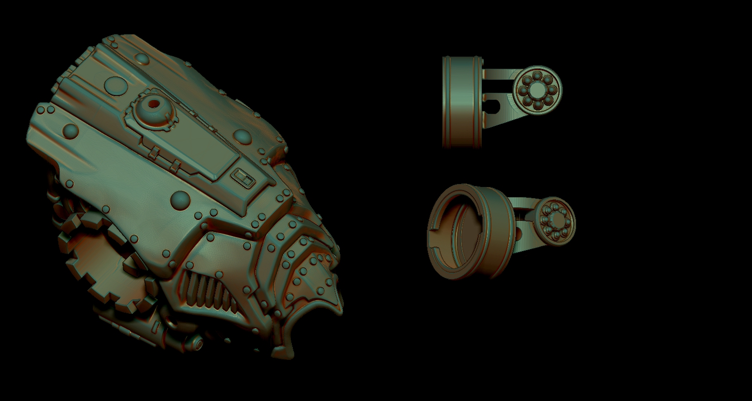 3D Printable ARMOUR GEAR - M CLASS FIGHTING MECH - ADV CORE - Supported ...