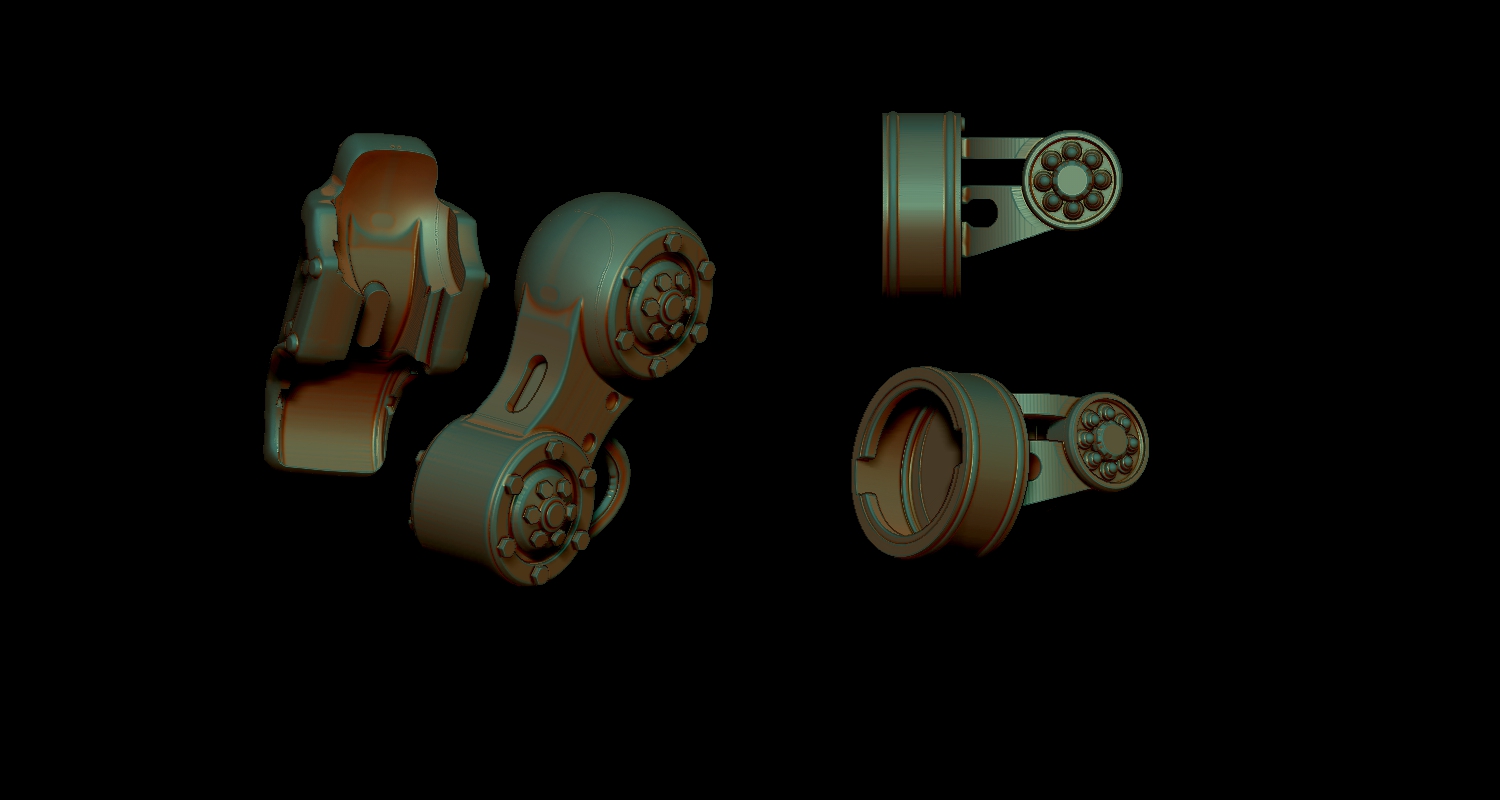 3D Printable ARMOUR GEAR - M CLASS FIGHTING MECH - ADV CORE - Supported ...